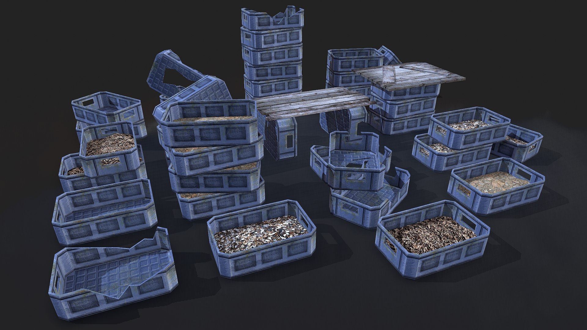 3D Boxes props model - TurboSquid 1782646