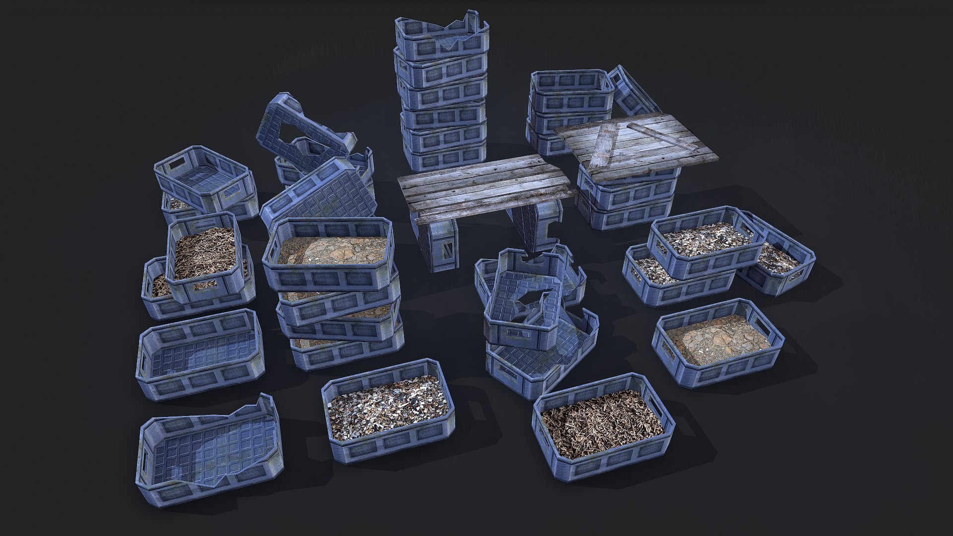 3D Boxes props model - TurboSquid 1782646