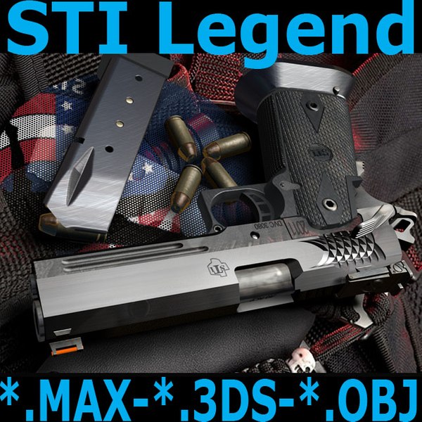 STI 전설 IPSC 권총 3D 모델 - TurboSquid 662842