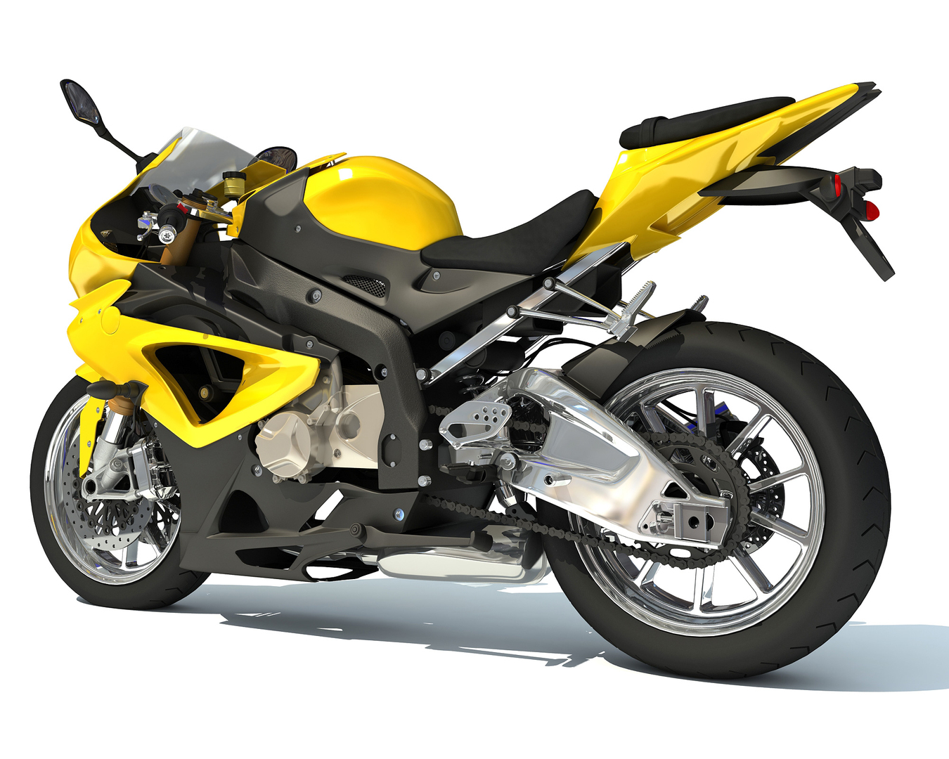 sport bike motorcycle 3d model