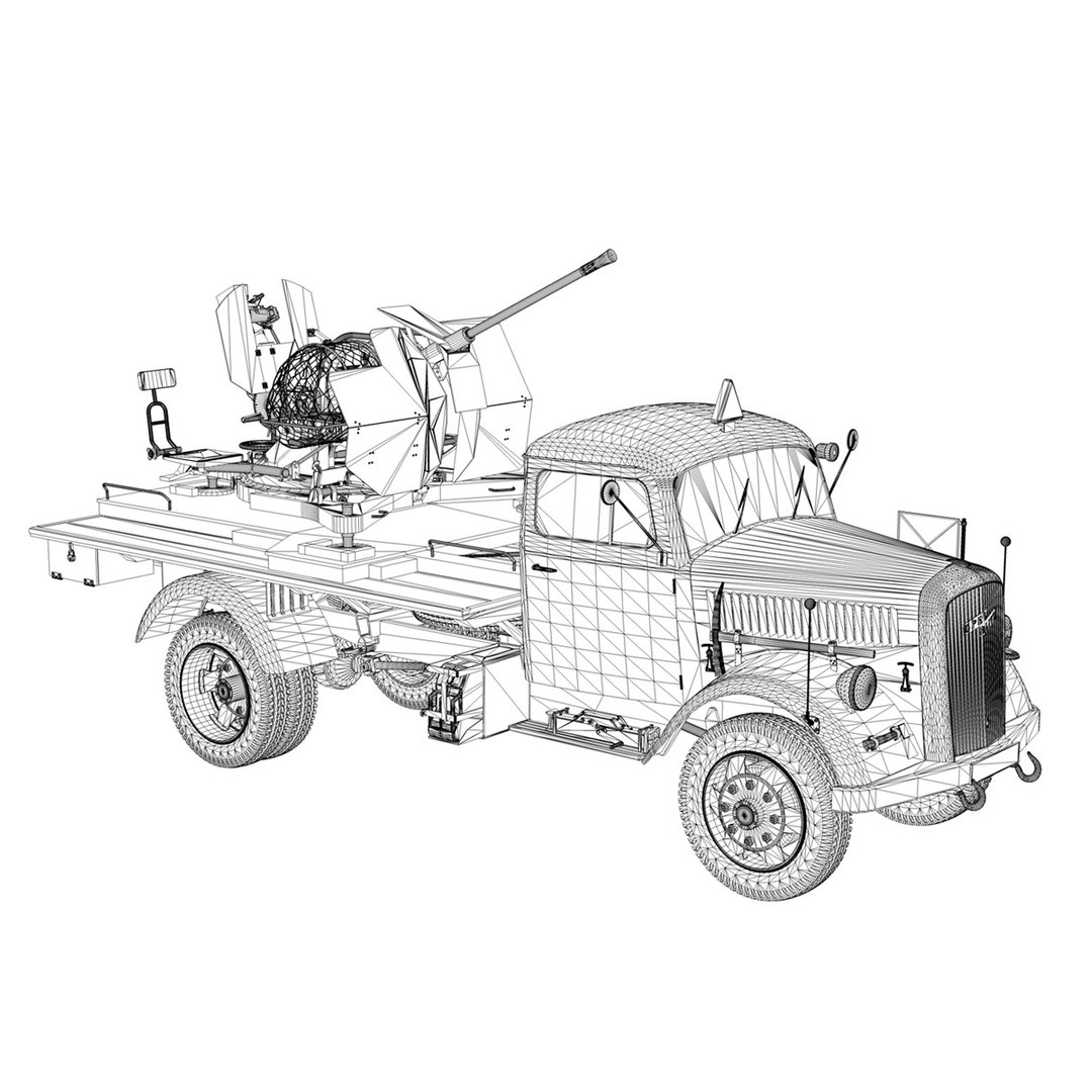 3D Sd Opel Blitz 2cm - TurboSquid 1223967