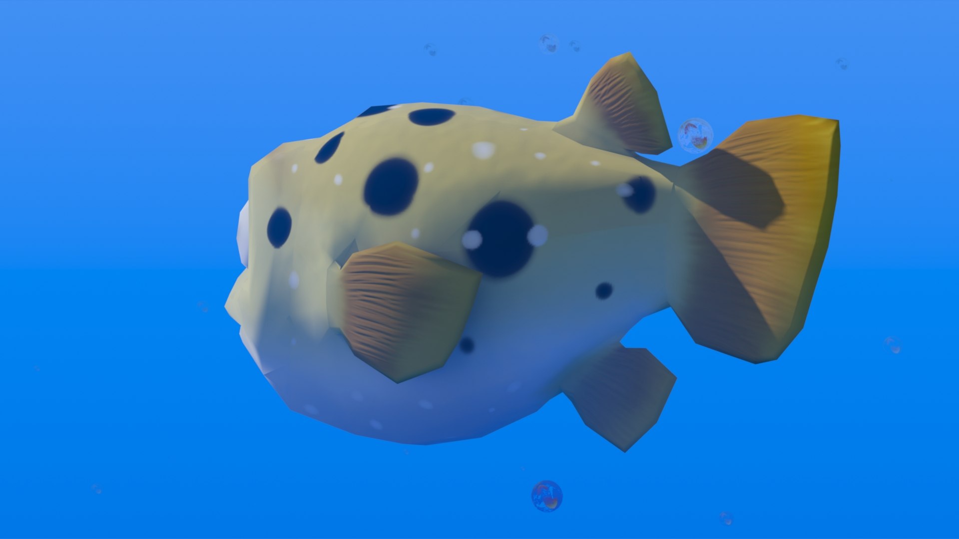 3D Puffer Fish Cartoon Model - TurboSquid 1233610