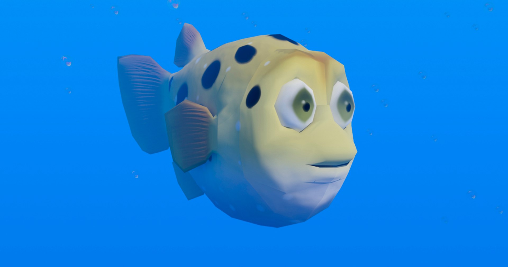 3D Puffer Fish Cartoon Model - TurboSquid 1233610