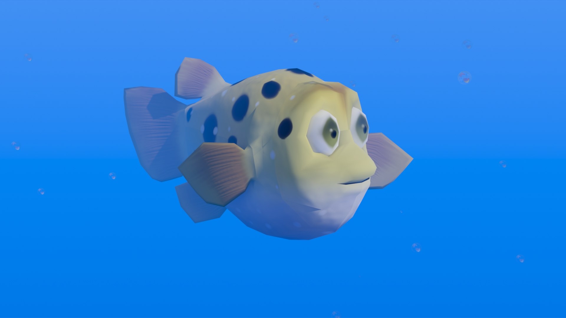 3D Puffer Fish Cartoon Model - TurboSquid 1233610