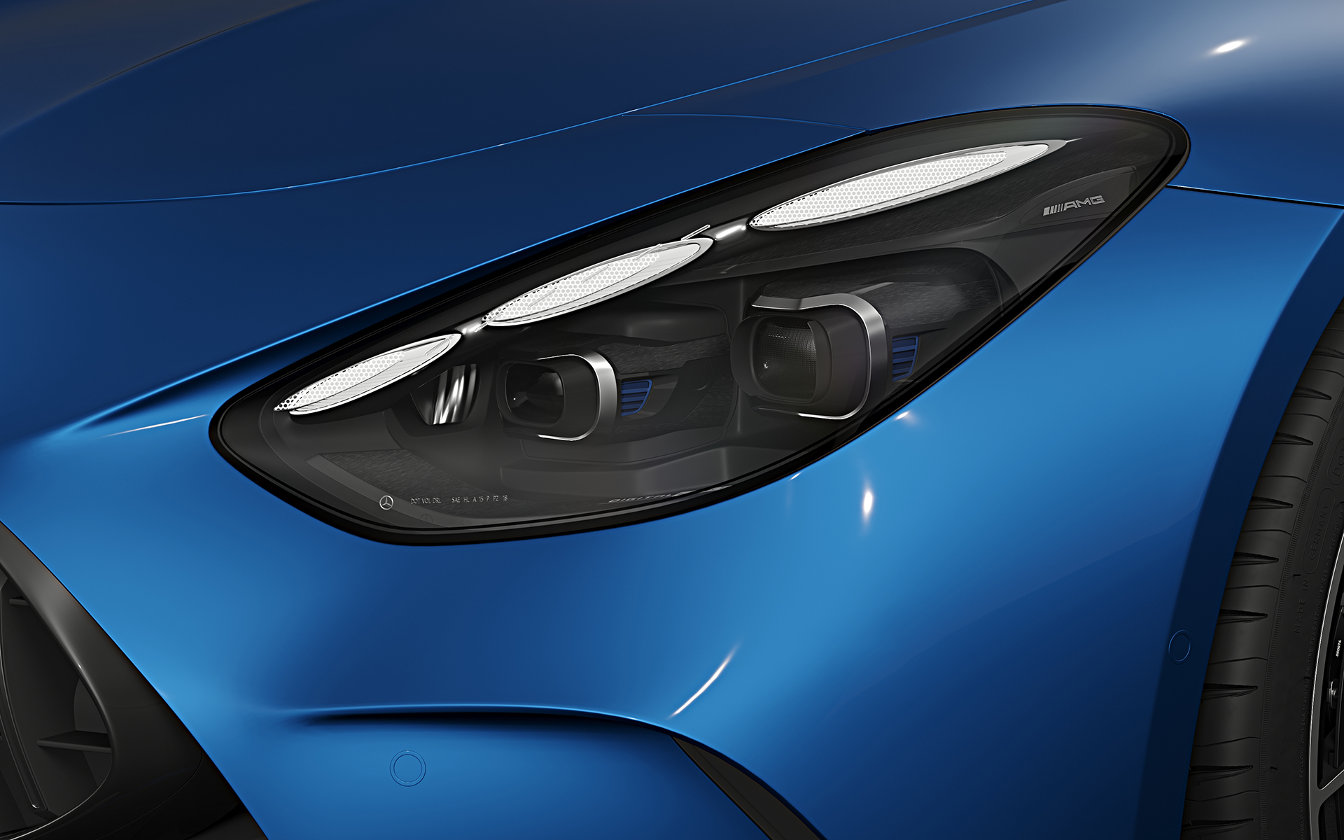 modelo 3d 2024 Mercedes-Benz AMG GT 63 Coupé Azul - TurboSquid 2206706