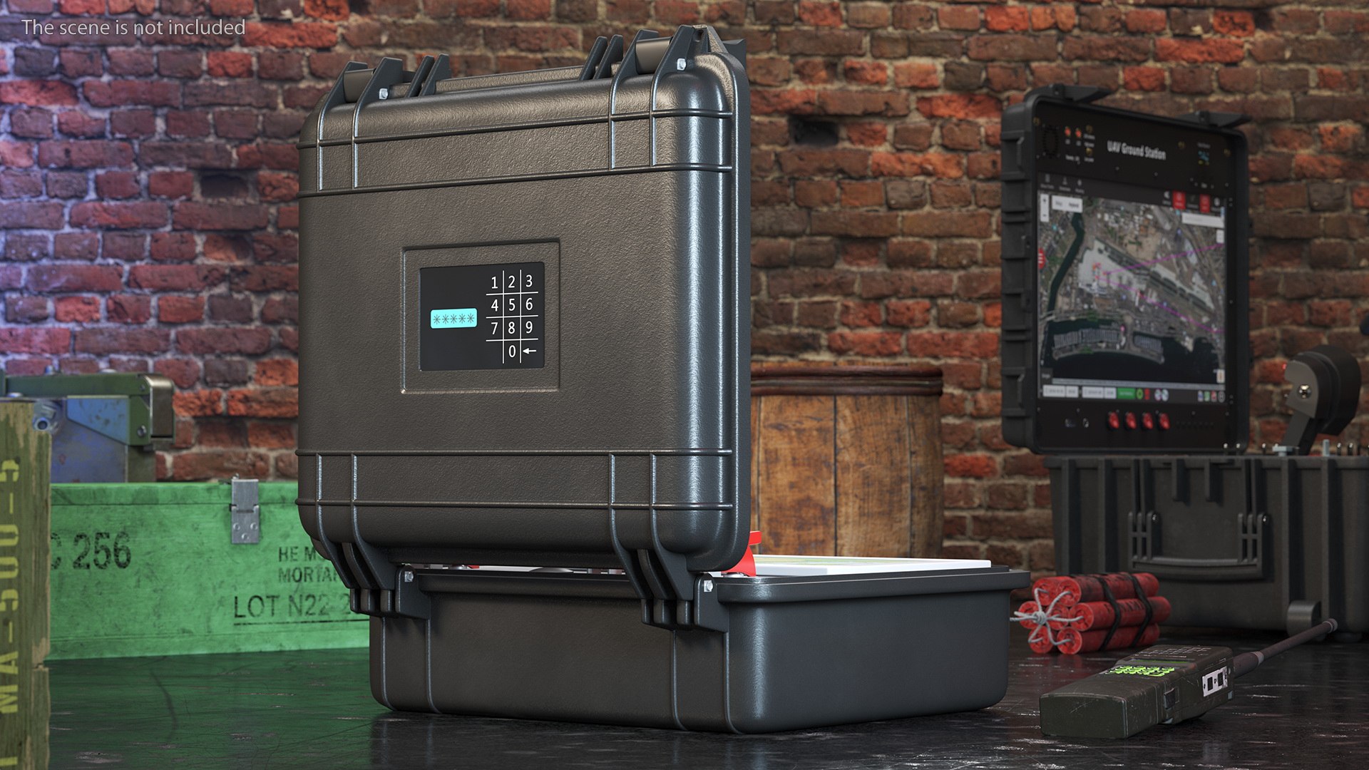 3D Open Nuclear Suitcase Model - TurboSquid 1772270