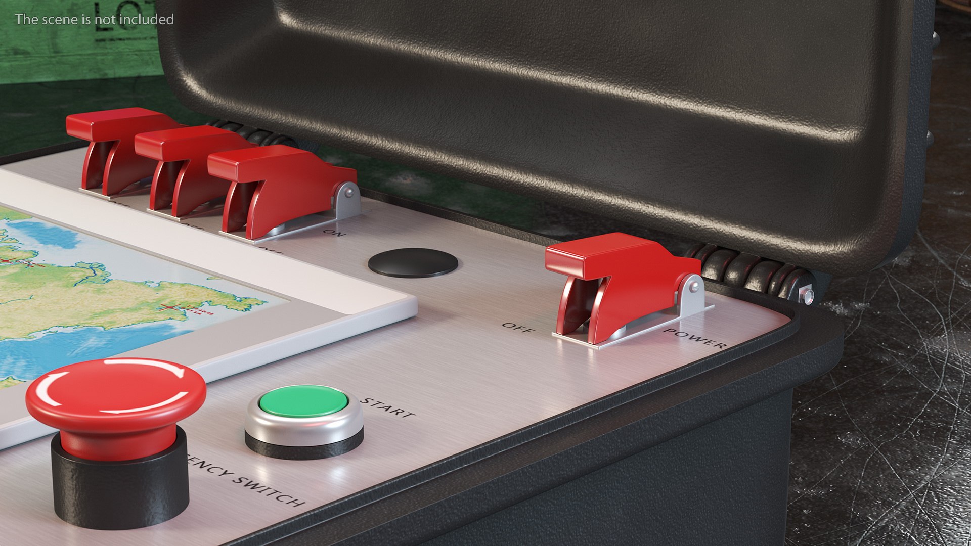 3D Open Nuclear Suitcase Model - TurboSquid 1772270