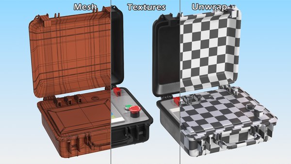 3D Open Nuclear Suitcase model - TurboSquid 1772270