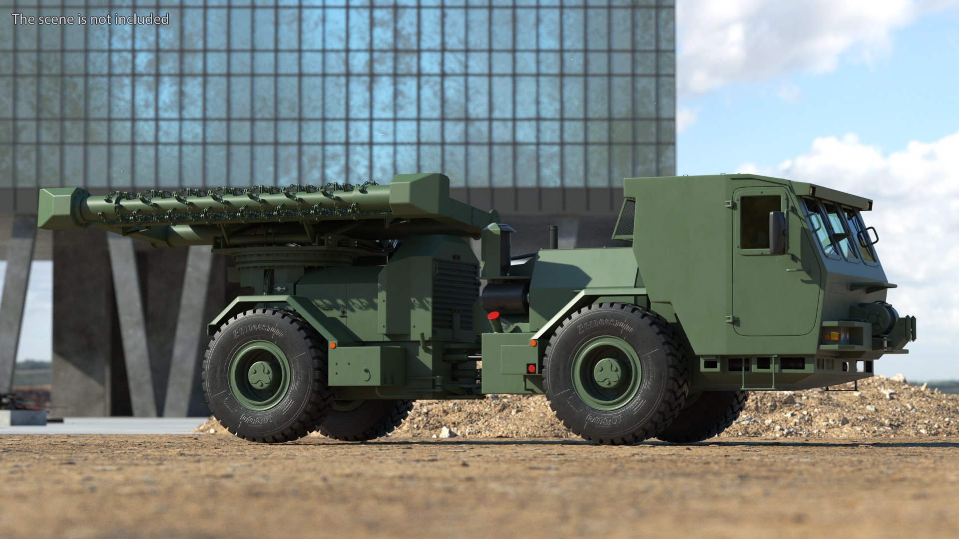 3D Mine Sweeper Vehicle Hydrema 910 Khaki Rigged - TurboSquid 2098622