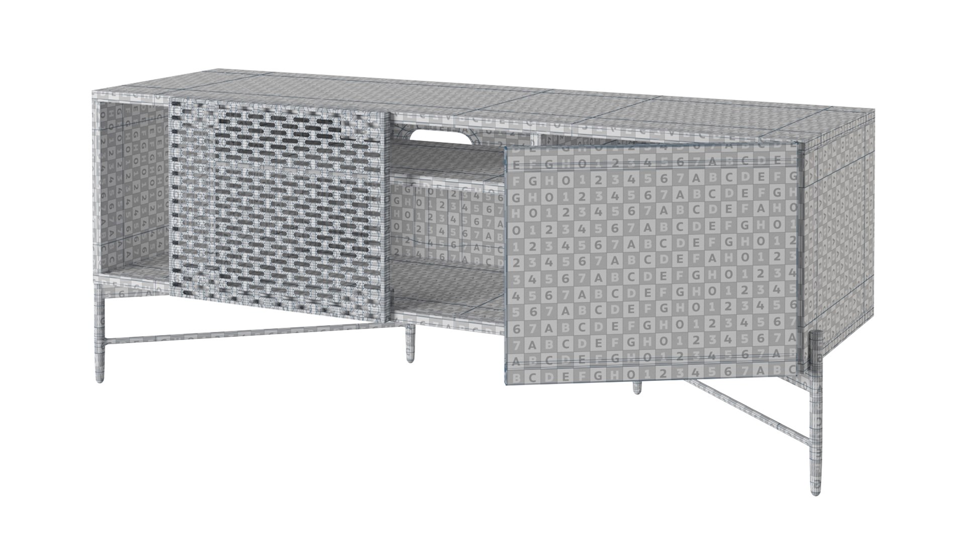 Kave Home Milian TV Stand 3D - TurboSquid 2197319
