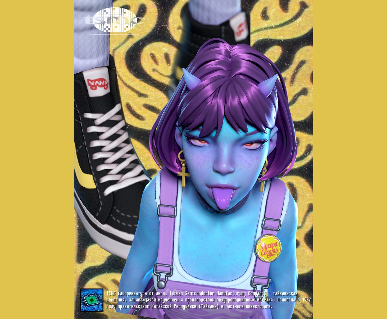 3D Daemon Zombie Girl Model - TurboSquid 1754891