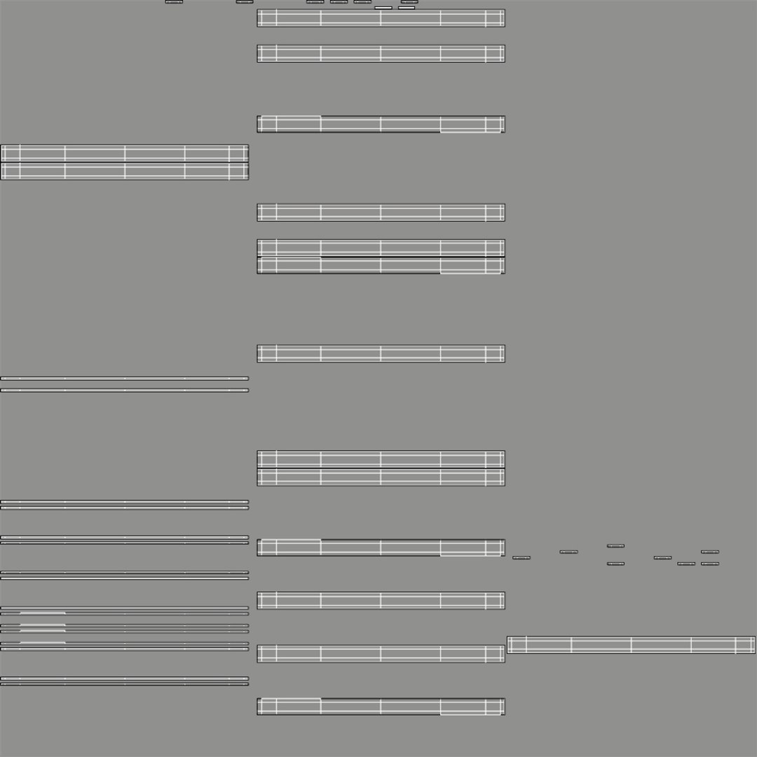Metal Flat Bars 3D model - TurboSquid 2159959