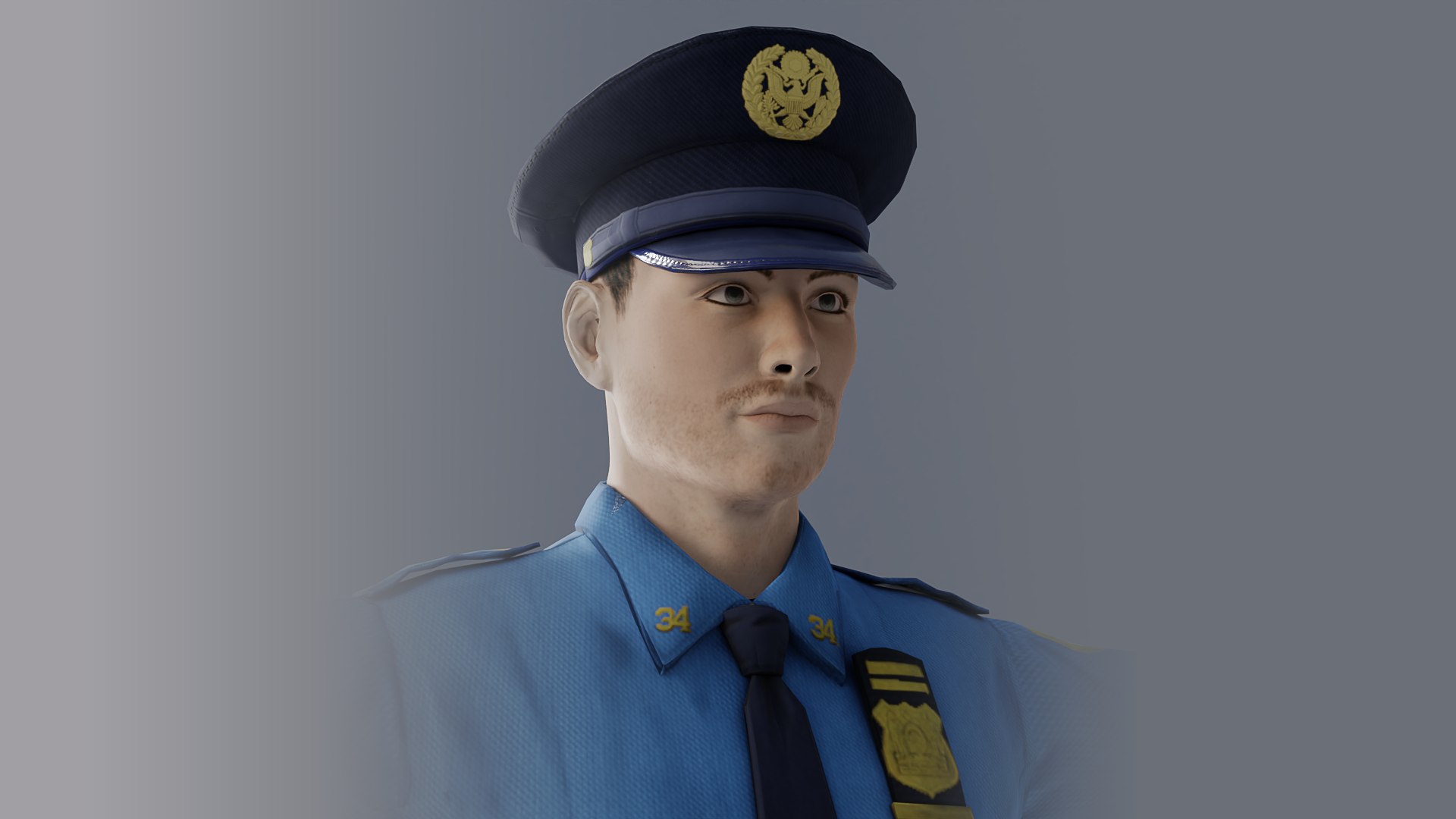 Police Officer Model - TurboSquid 2382203
