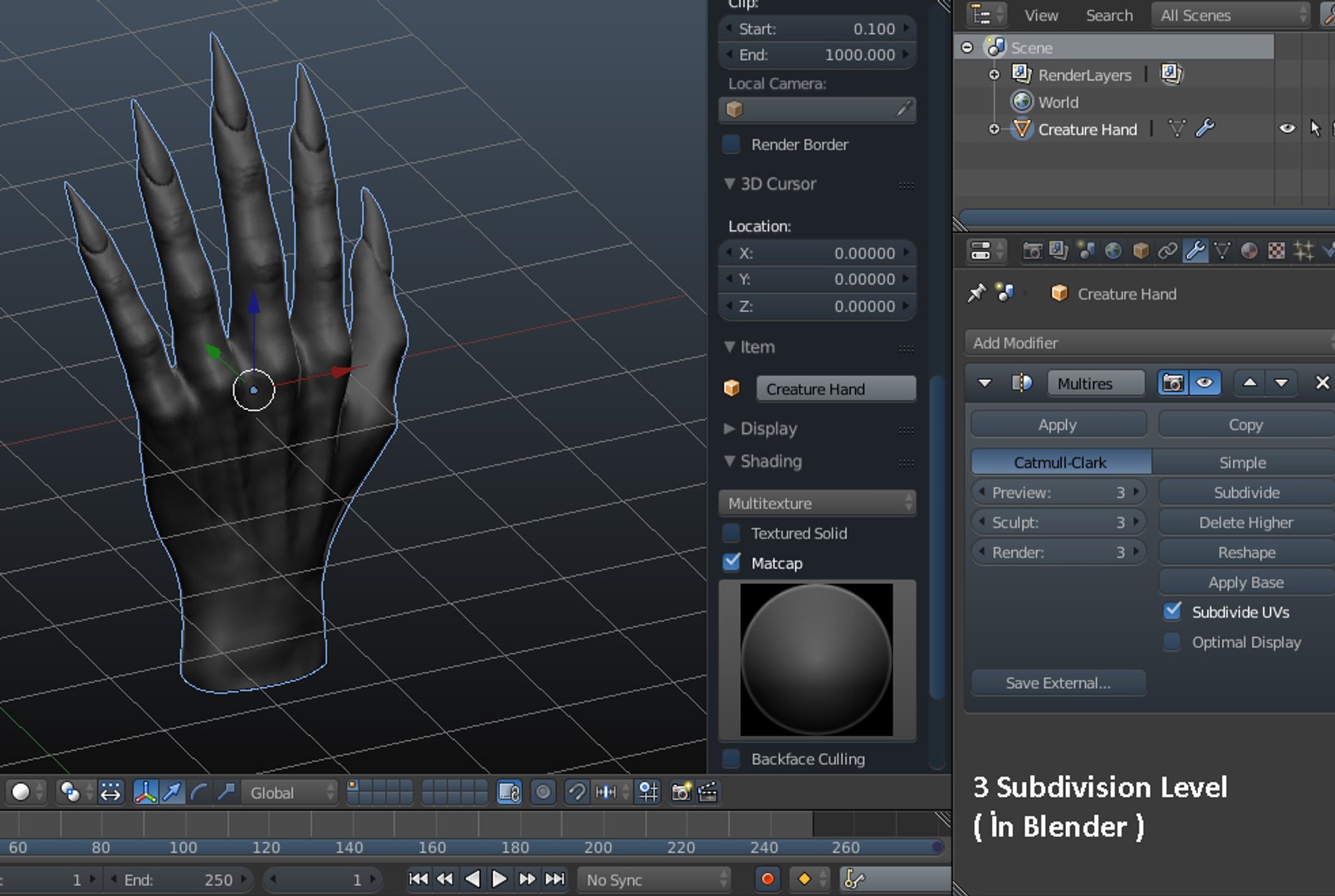 3D Model Creature Hand - TurboSquid 1586810