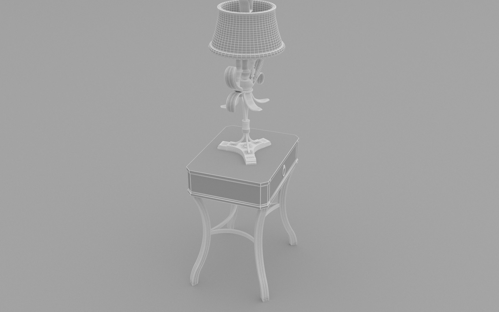 Classic bedside table 3D model - TurboSquid 1154034