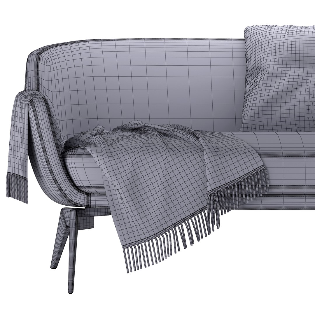 3D sofa Minotti Belt 2021 collection model - TurboSquid 1813240