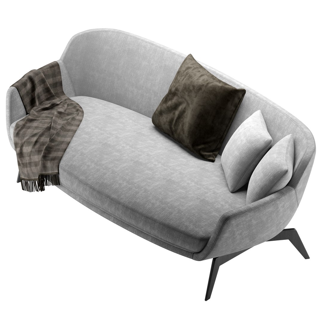 3D sofa Minotti Belt 2021 collection model - TurboSquid 1813240