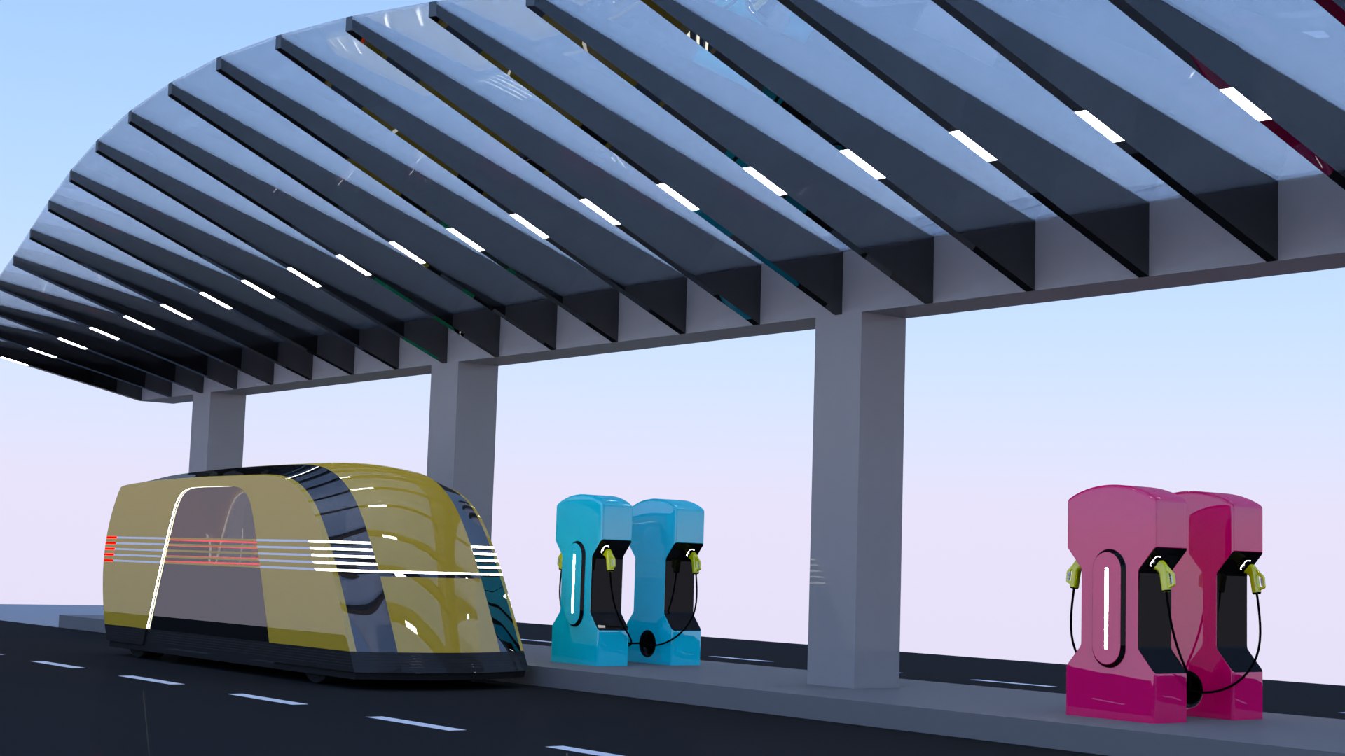 3D EV Charger With Robovan Model - TurboSquid 2325396