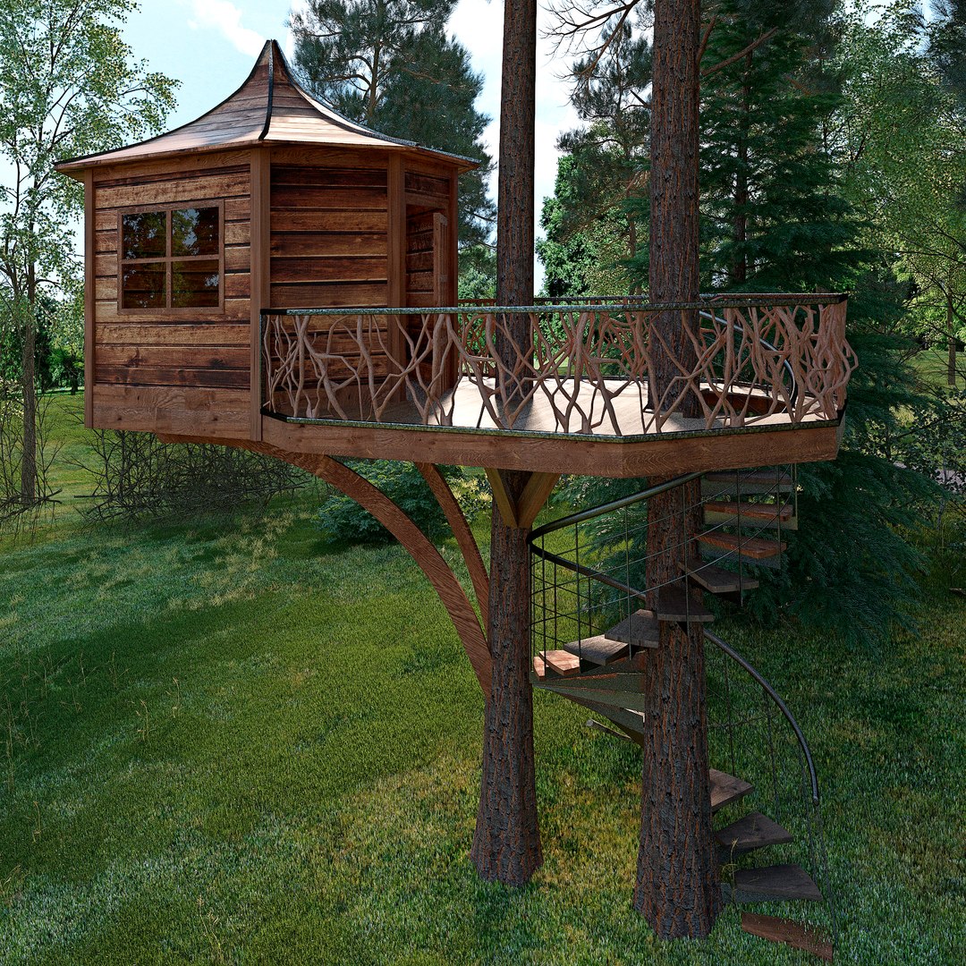 3D Tree House - TurboSquid 1585903