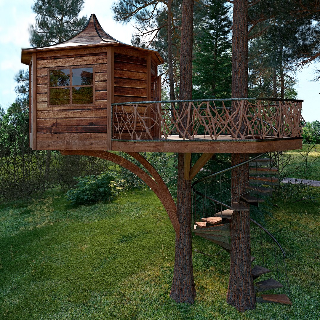3D Tree House - TurboSquid 1585903