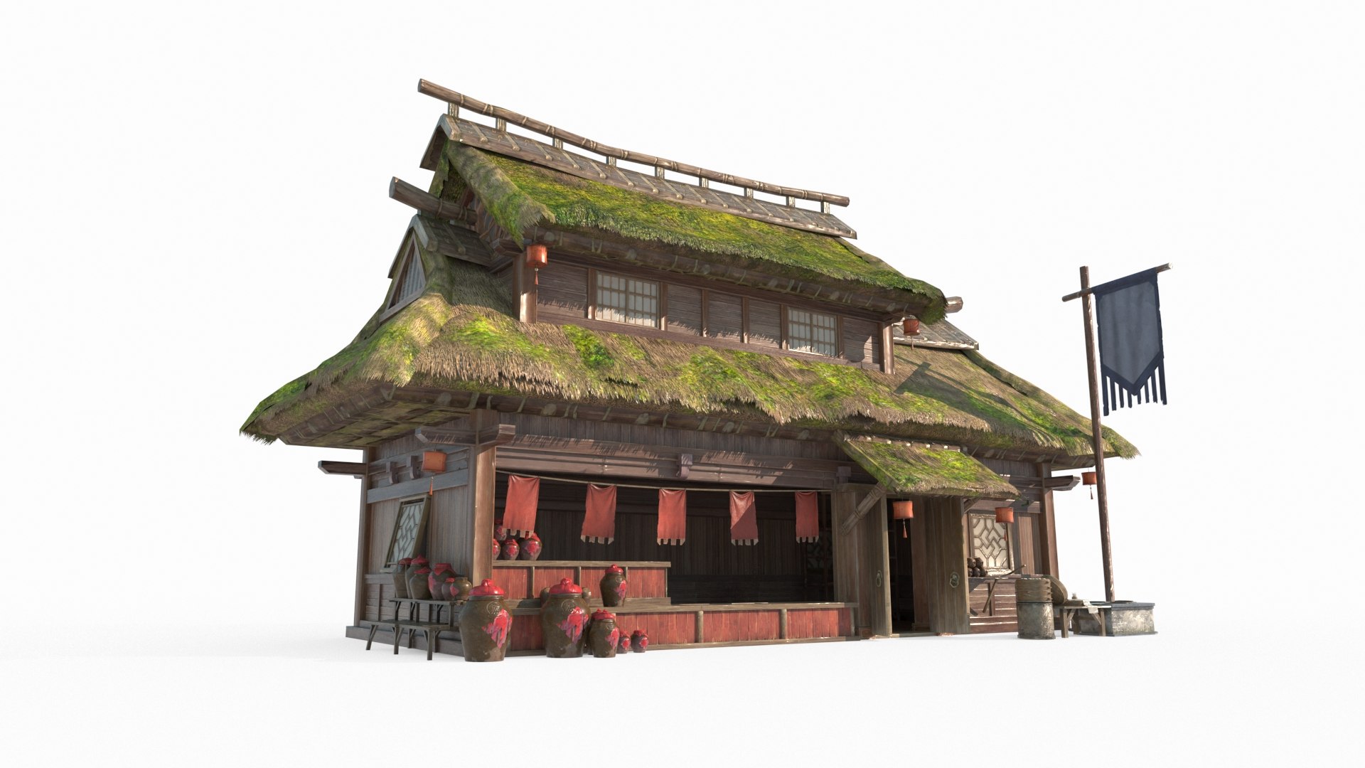 Asian Ancient Architecture Tavern 3D - TurboSquid 2330274