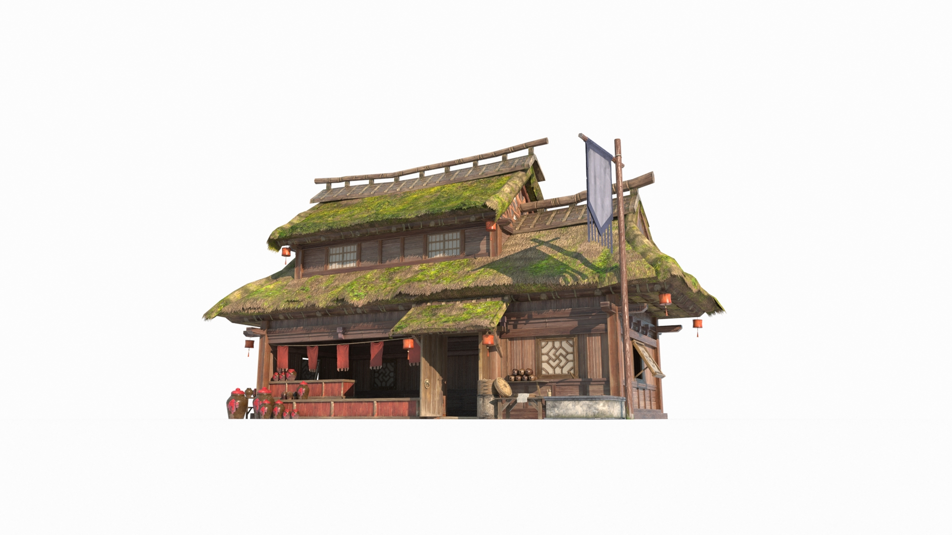 Asian Ancient Architecture Tavern 3D - TurboSquid 2330274
