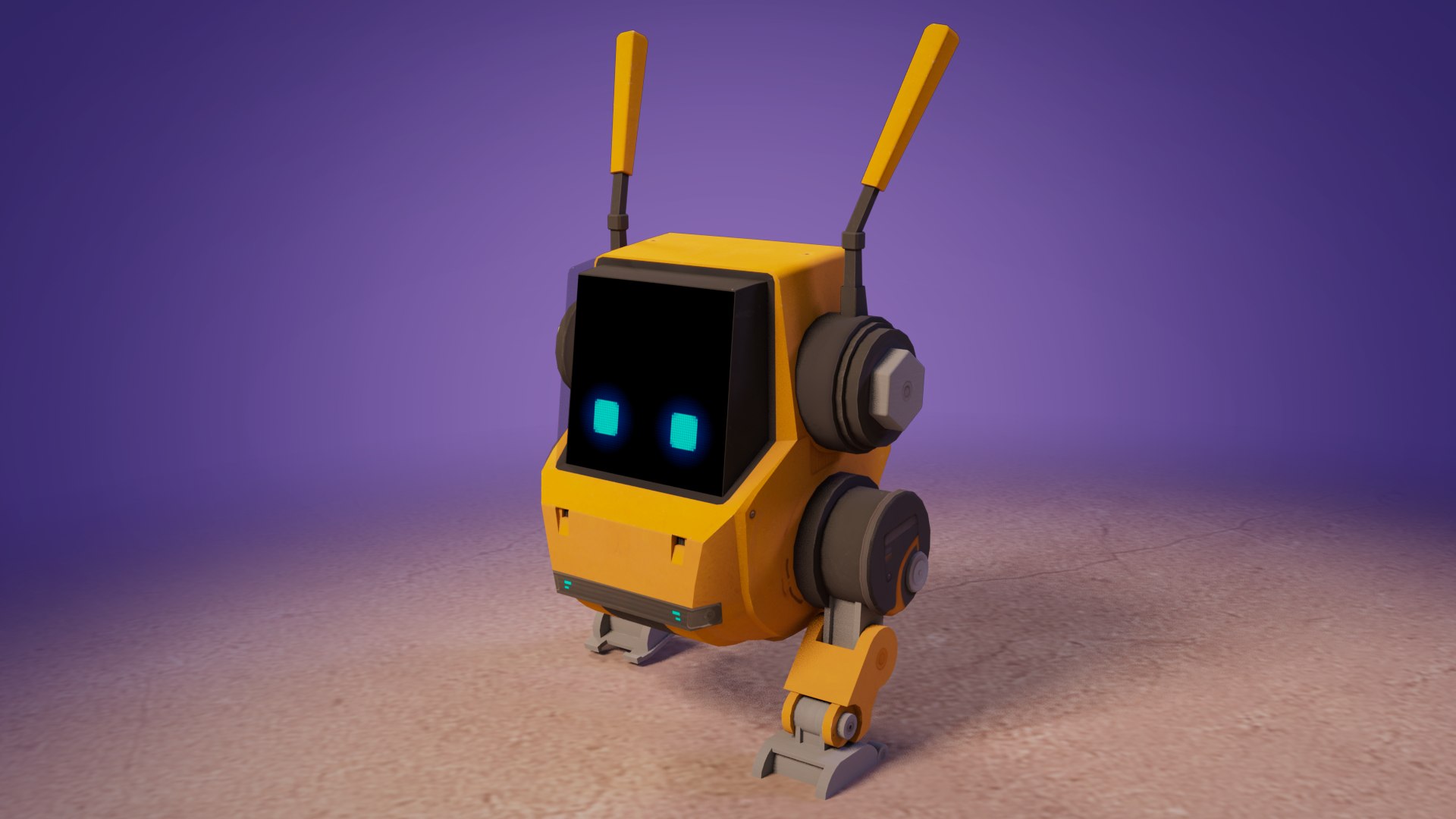 3D Cute Set Of Robots - TurboSquid 2232596