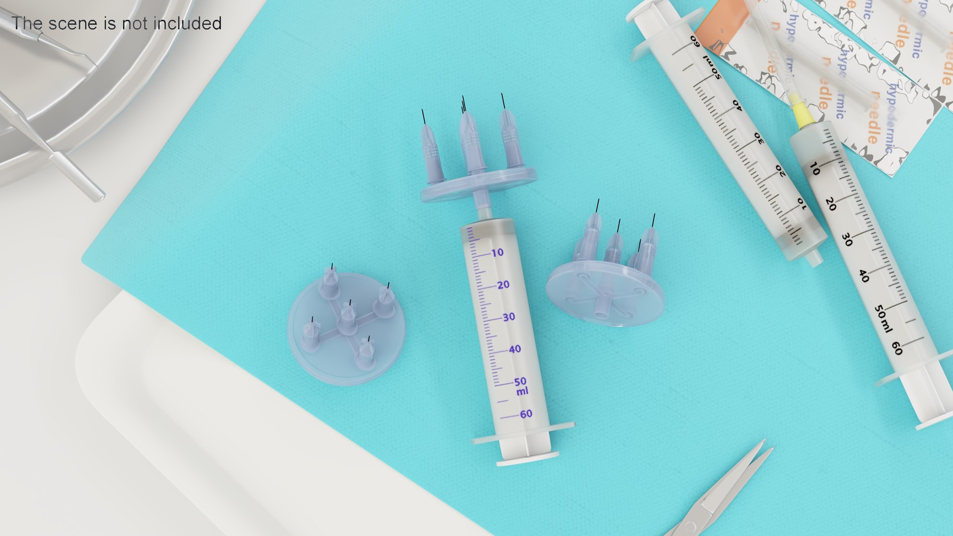 Multi Injector 5 Needles Circular Transparent 3D Model - TurboSquid 2248082