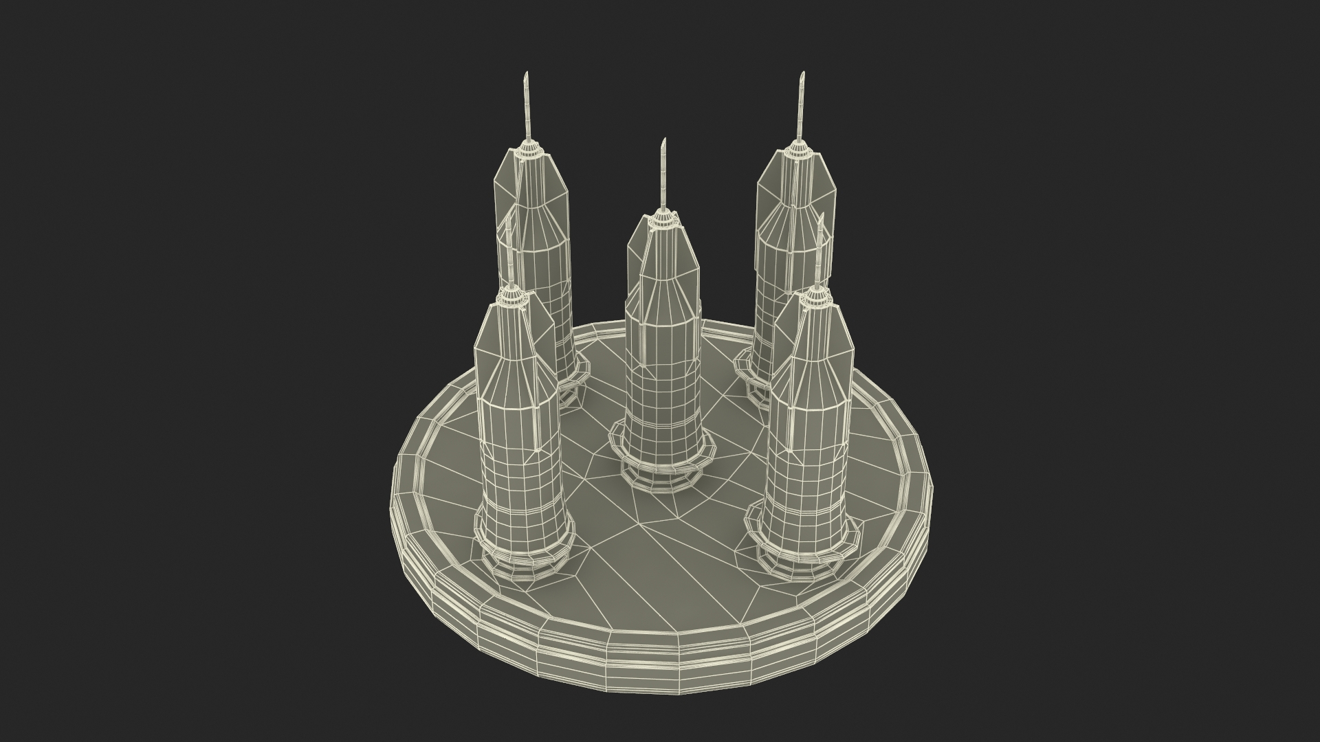 Multi Injector 5 Needles Circular Transparent 3D Model - TurboSquid 2248082
