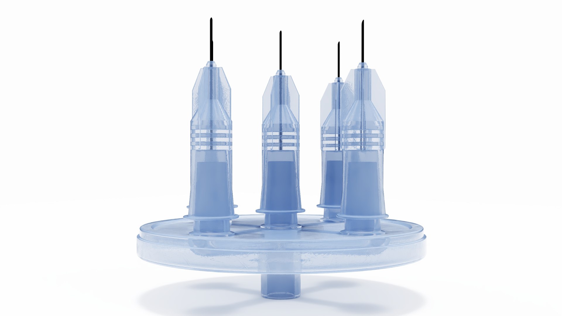 Multi Injector 5 Needles Circular Transparent 3D Model - TurboSquid 2248082