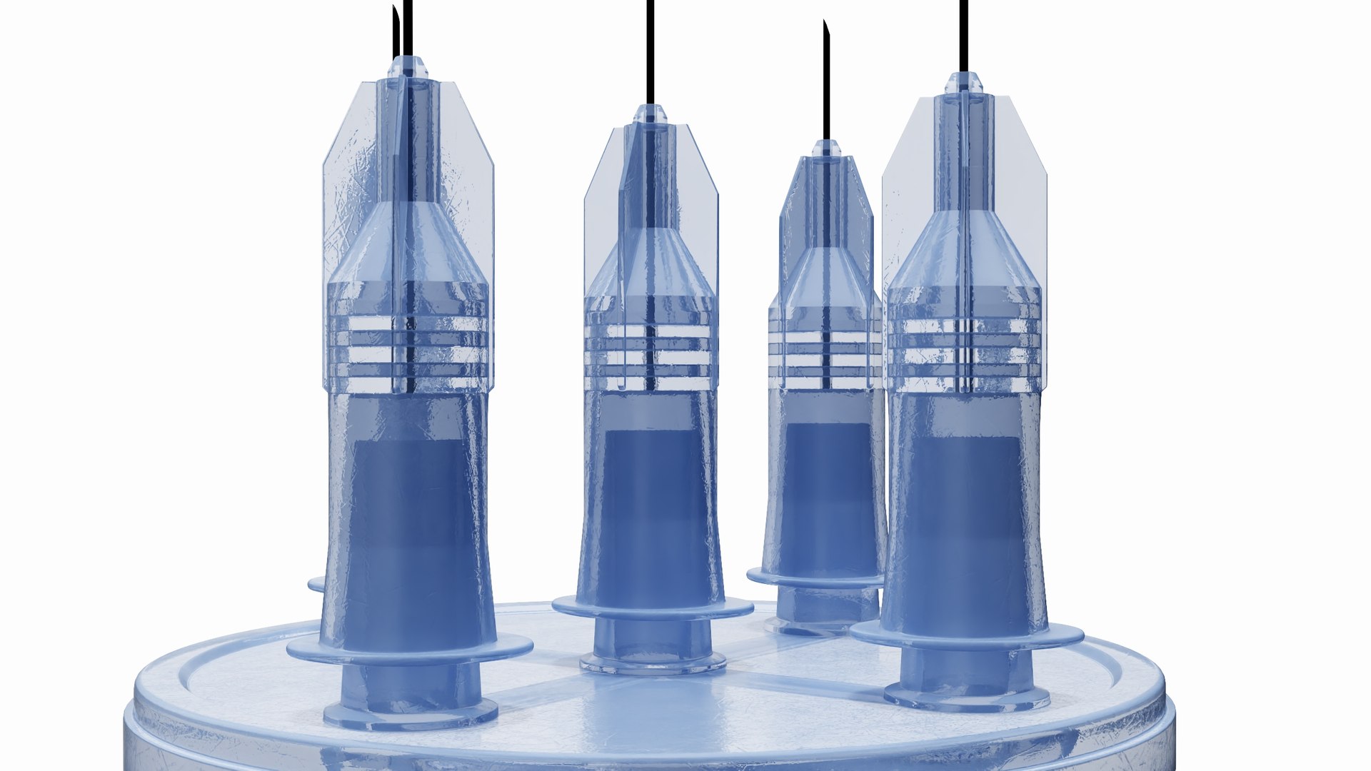 Multi Injector 5 Needles Circular Transparent 3D Model - TurboSquid 2248082