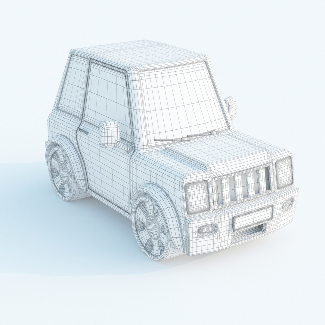 Cartoon Car Suv 3d Model