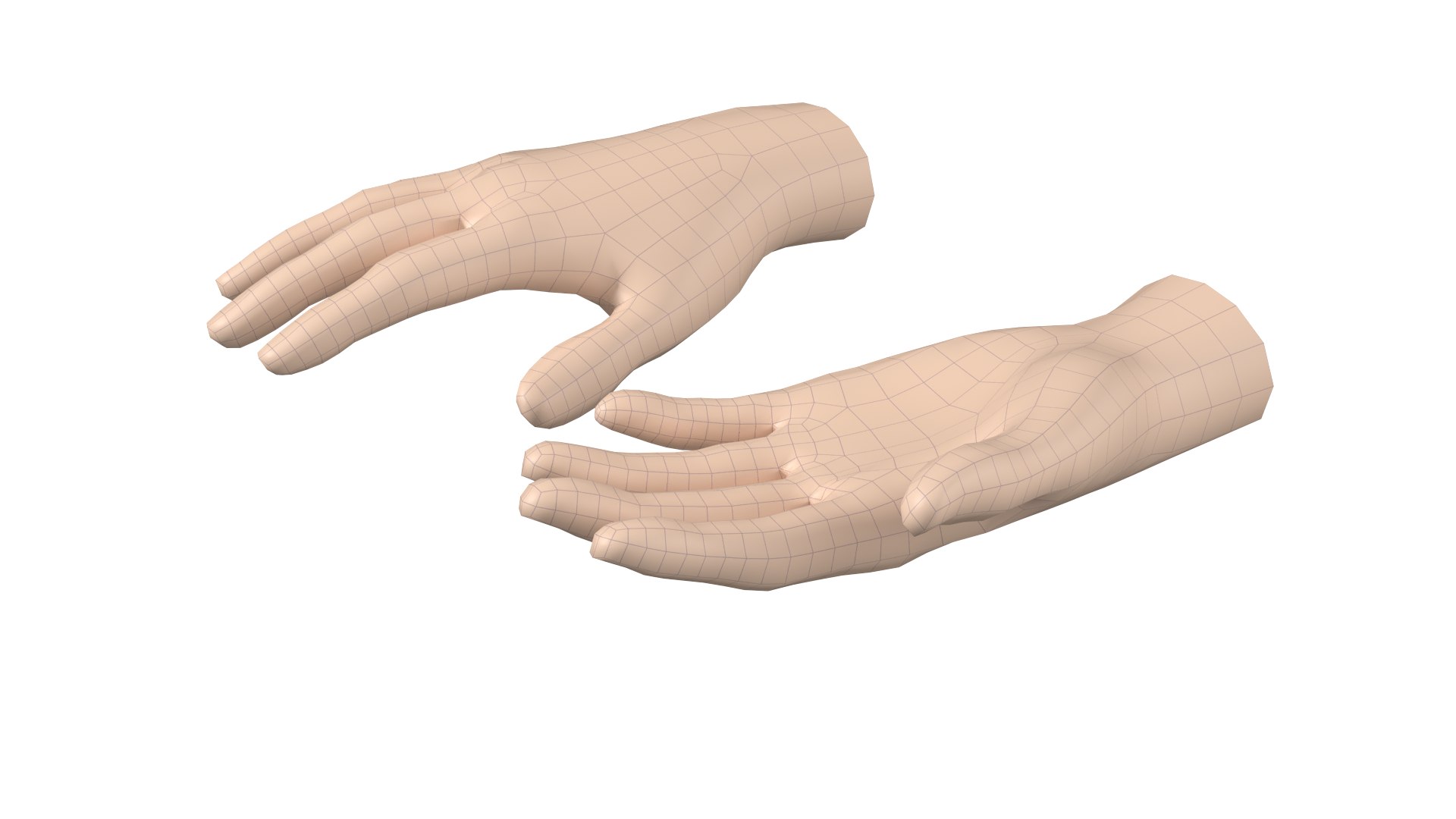 3D Female Hand Base Mesh 06 - TurboSquid 2183492