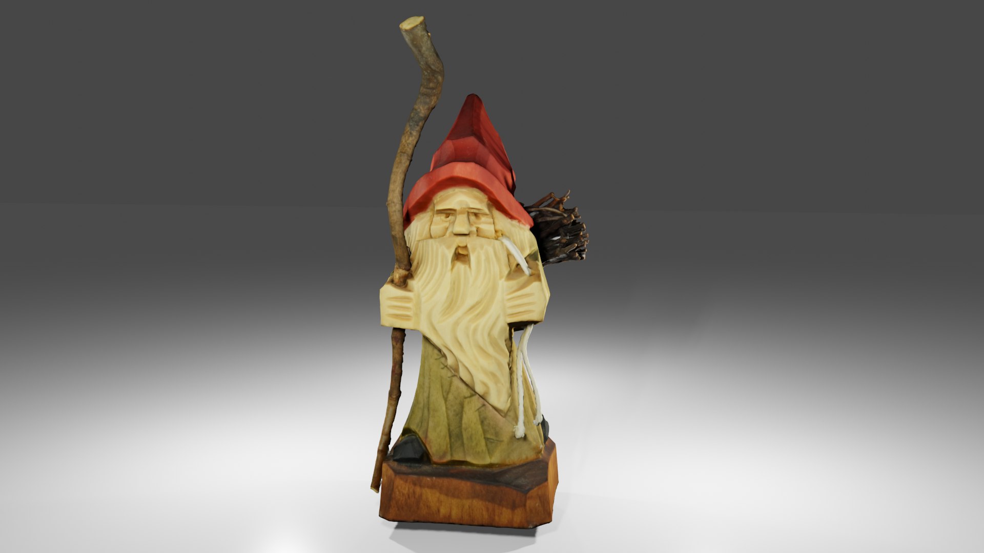 3D Wooden Wizard - TurboSquid 1936254