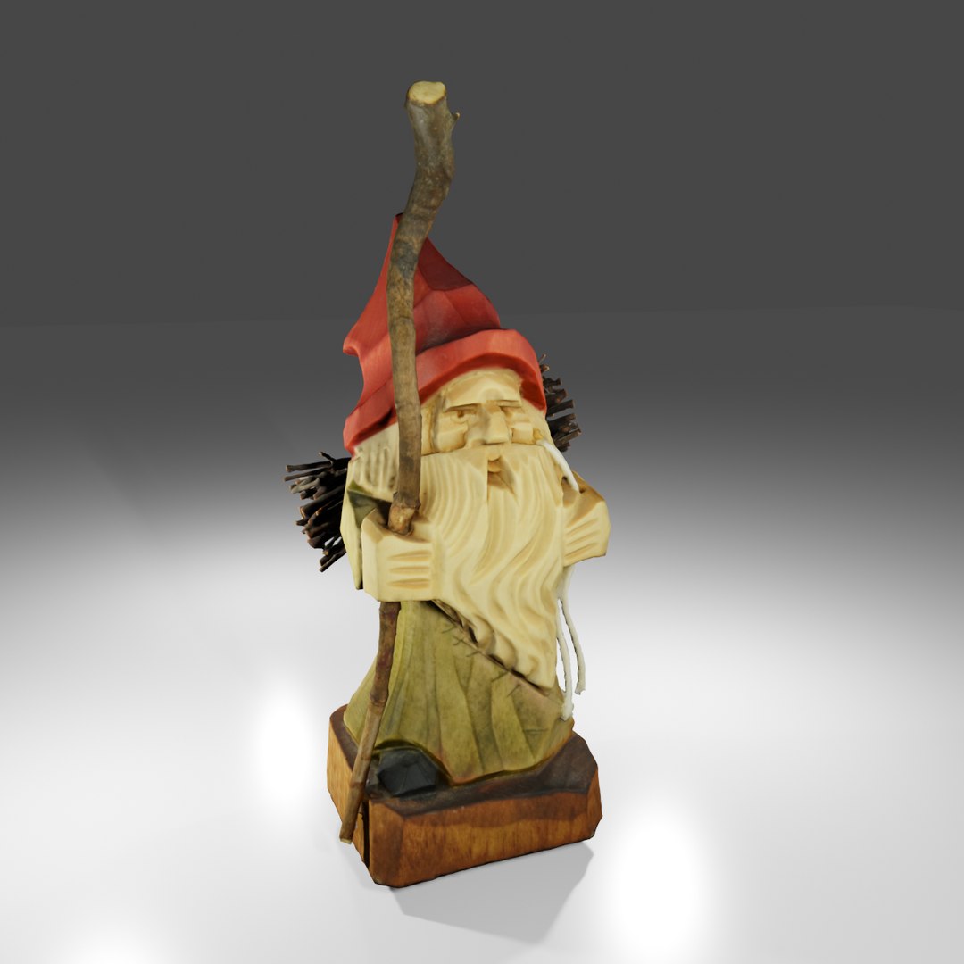 3D Wooden Wizard - TurboSquid 1936254