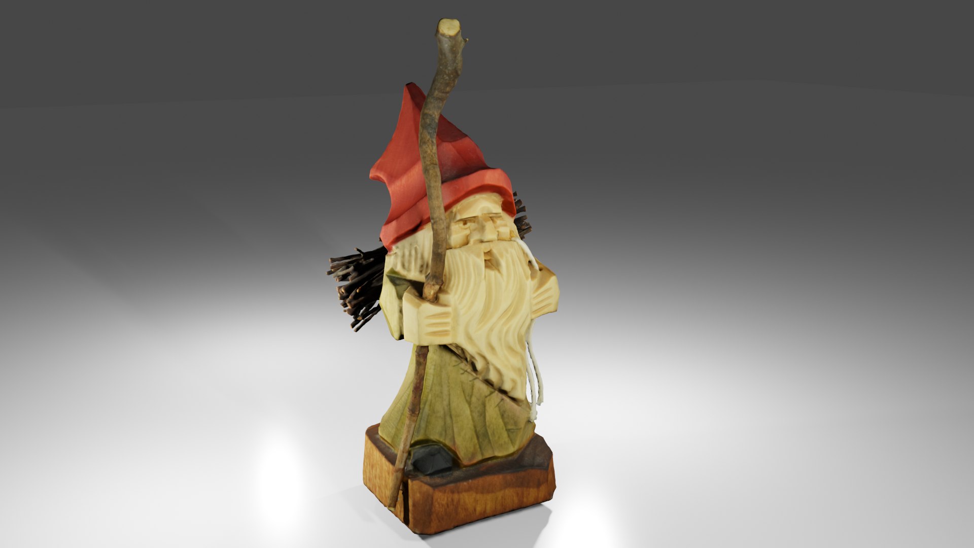 3D Wooden Wizard - TurboSquid 1936254