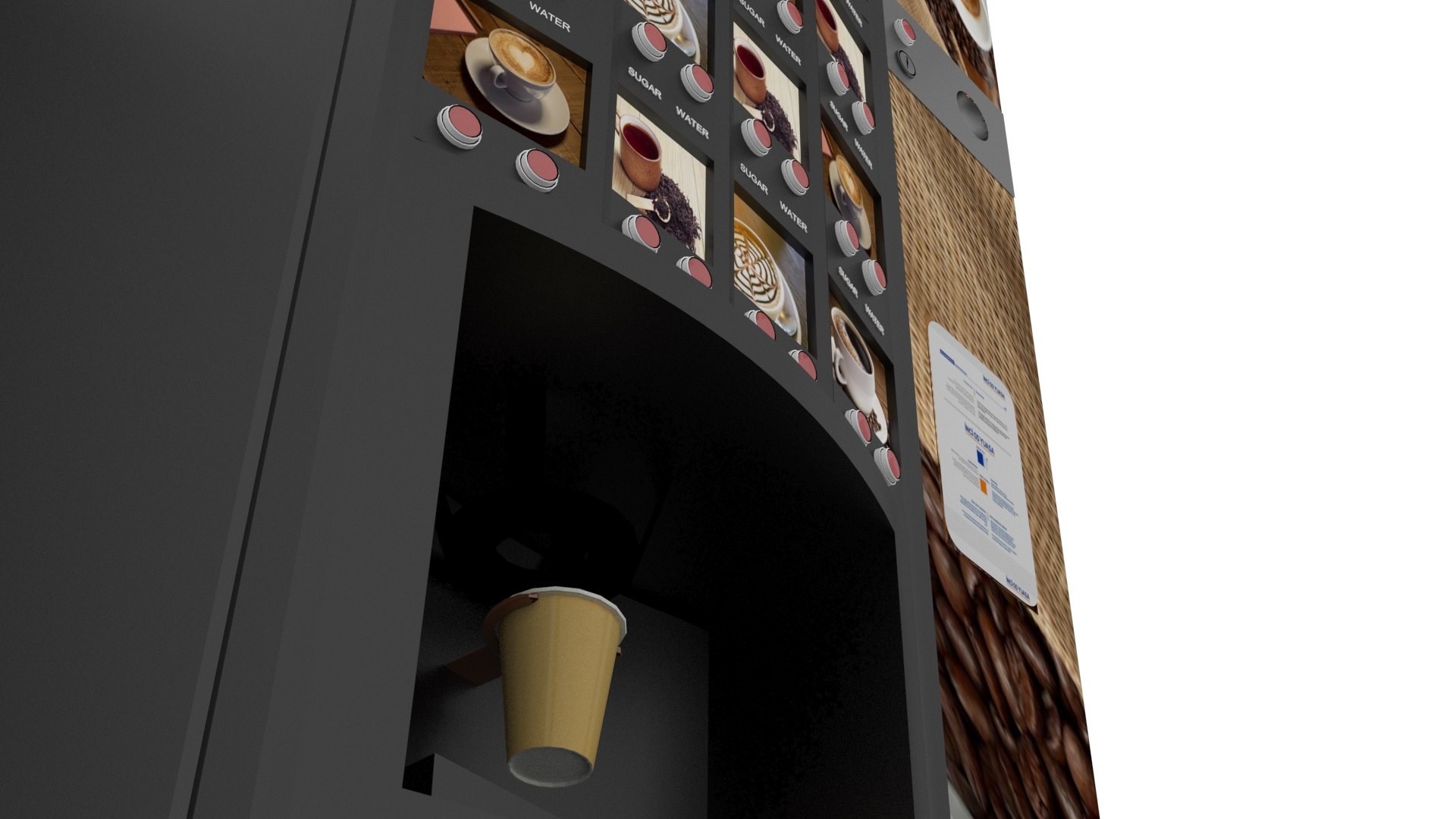 3D Coffee Vending Machine Model - TurboSquid 1533996
