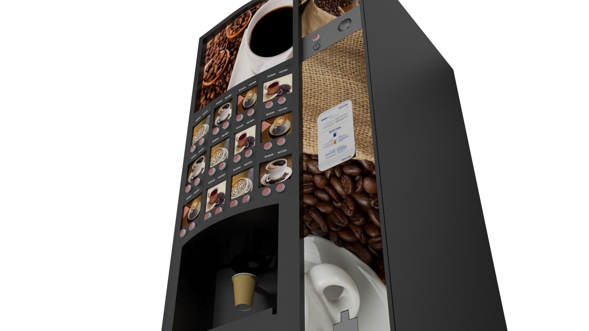 3D Coffee Vending Machine Model - TurboSquid 1533996