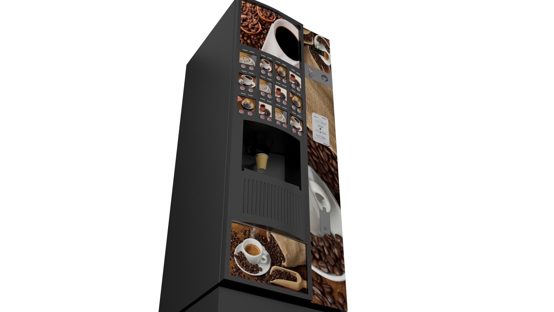 3D Coffee Vending Machine Model - TurboSquid 1533996