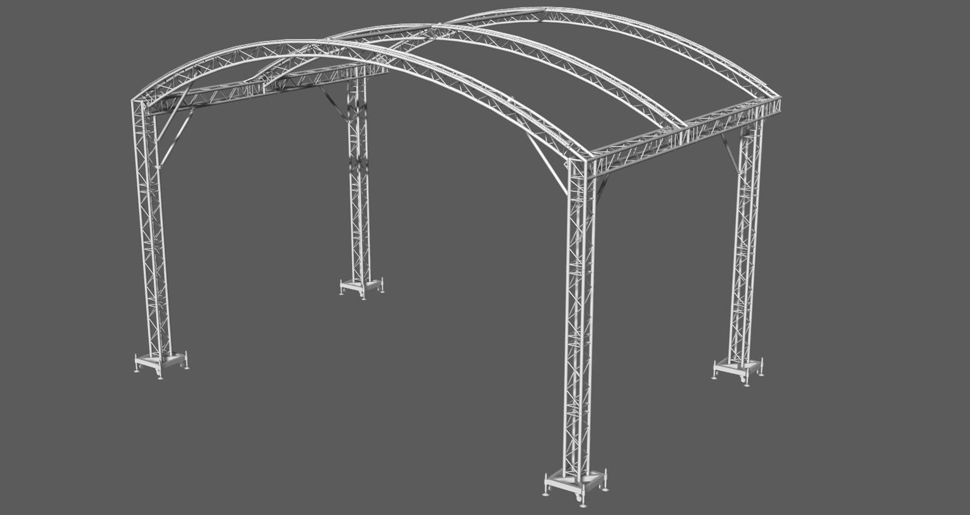 3D Prolyte Arc Roof Trusses Model - TurboSquid 1336645