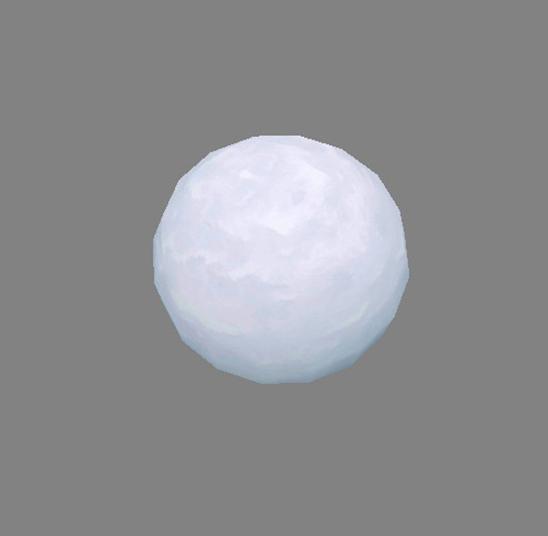 3D Snow Snowball Ball Model - TurboSquid 1686881