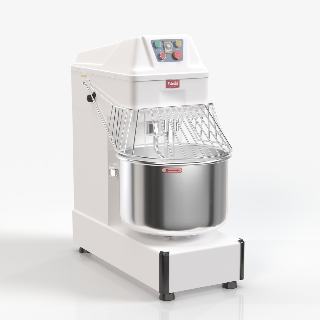 Two Speed Spiral Dough Mixer PBR 3D Model - TurboSquid 2213699