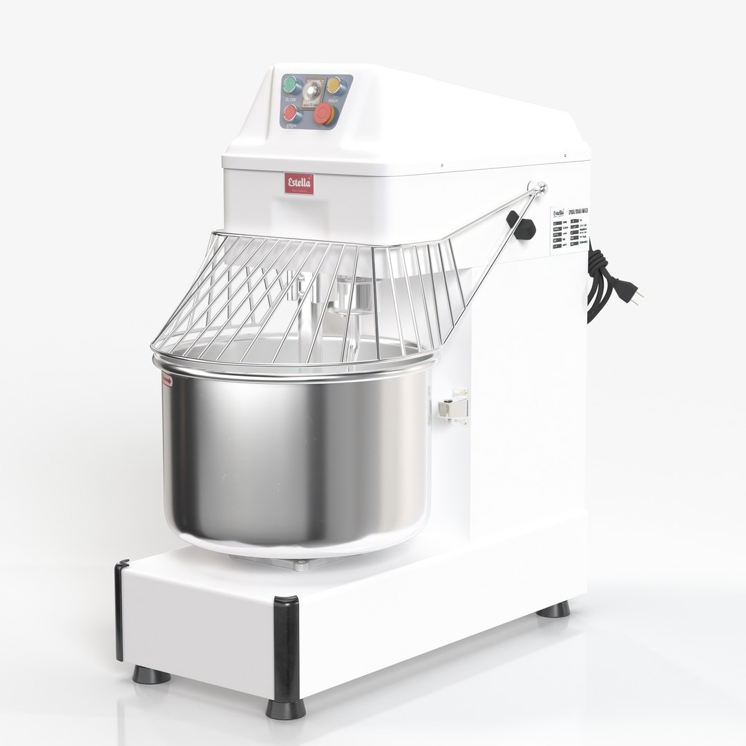 Two Speed Spiral Dough Mixer PBR 3D Model - TurboSquid 2213699