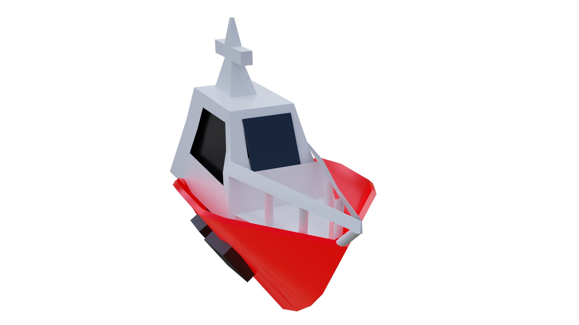 3D Model Low Poly Boat - TurboSquid 1739343