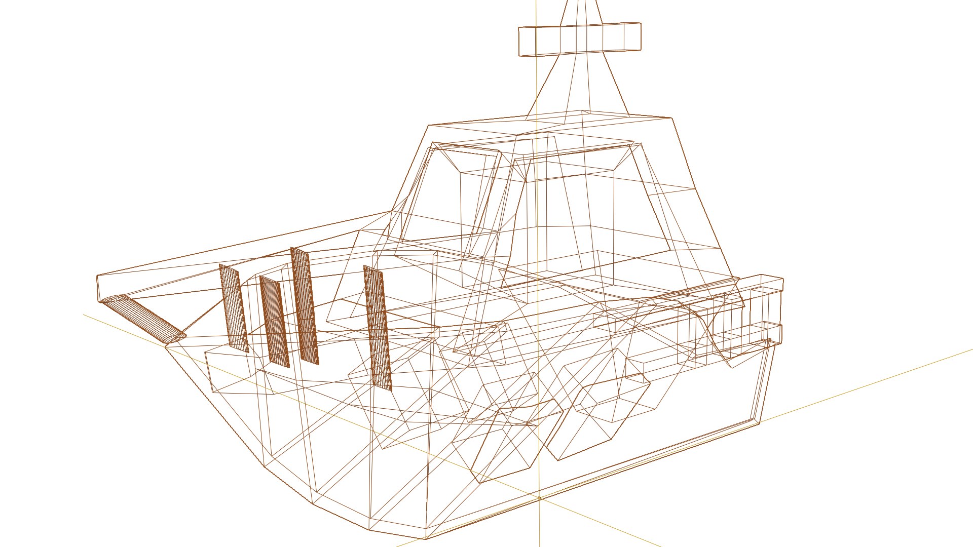 3D Model Low Poly Boat - TurboSquid 1739343