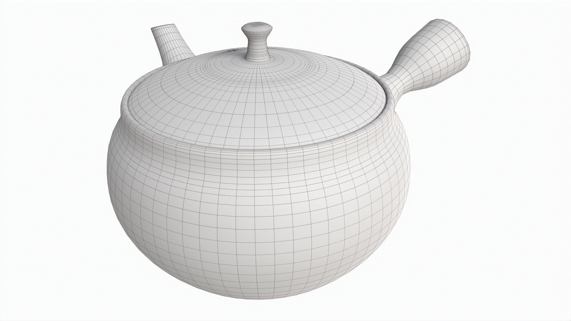 3D Japanese Ceramic Teapot Kyusu 01 - TurboSquid 2133120