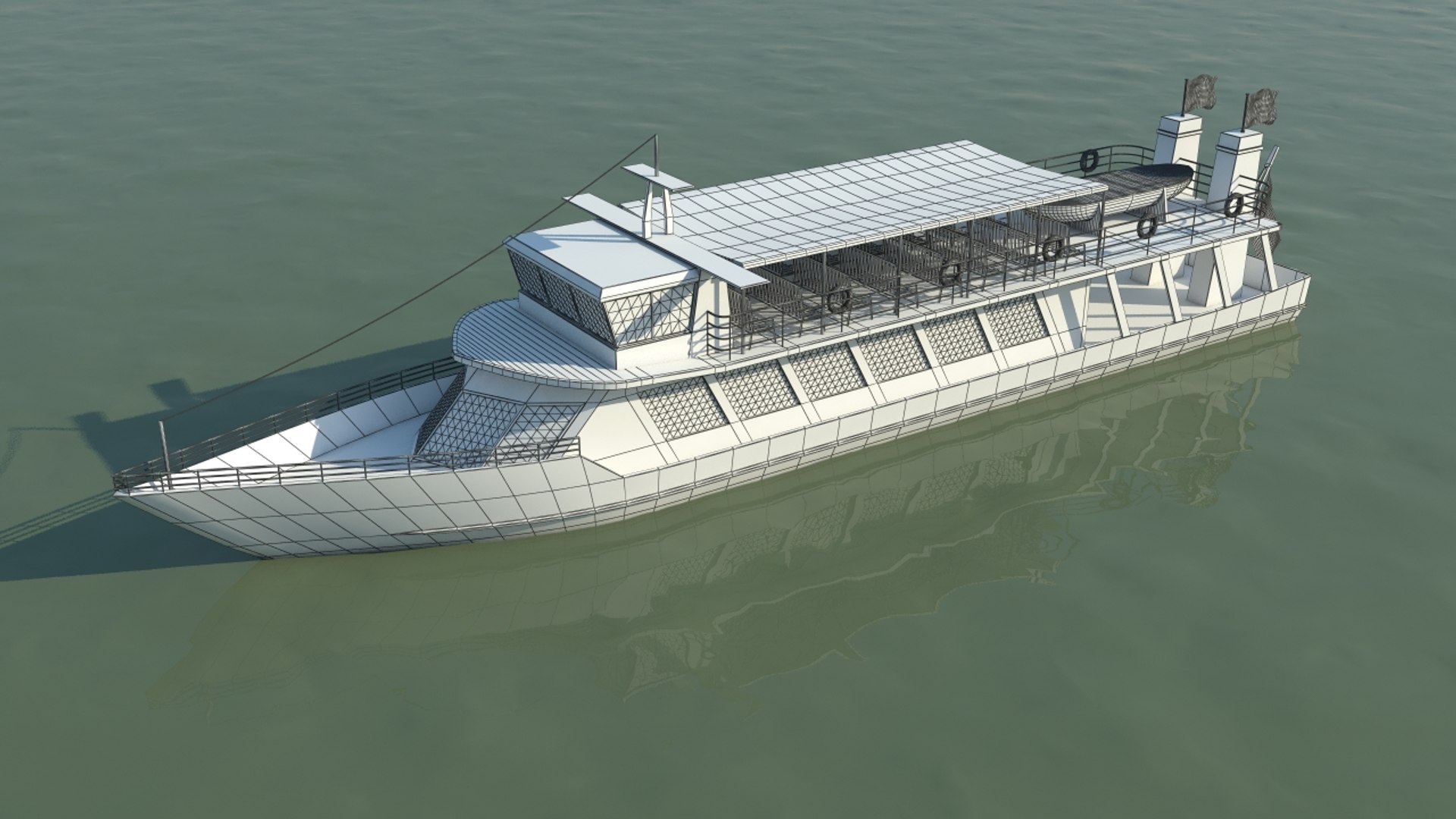 3d Model River Ferry