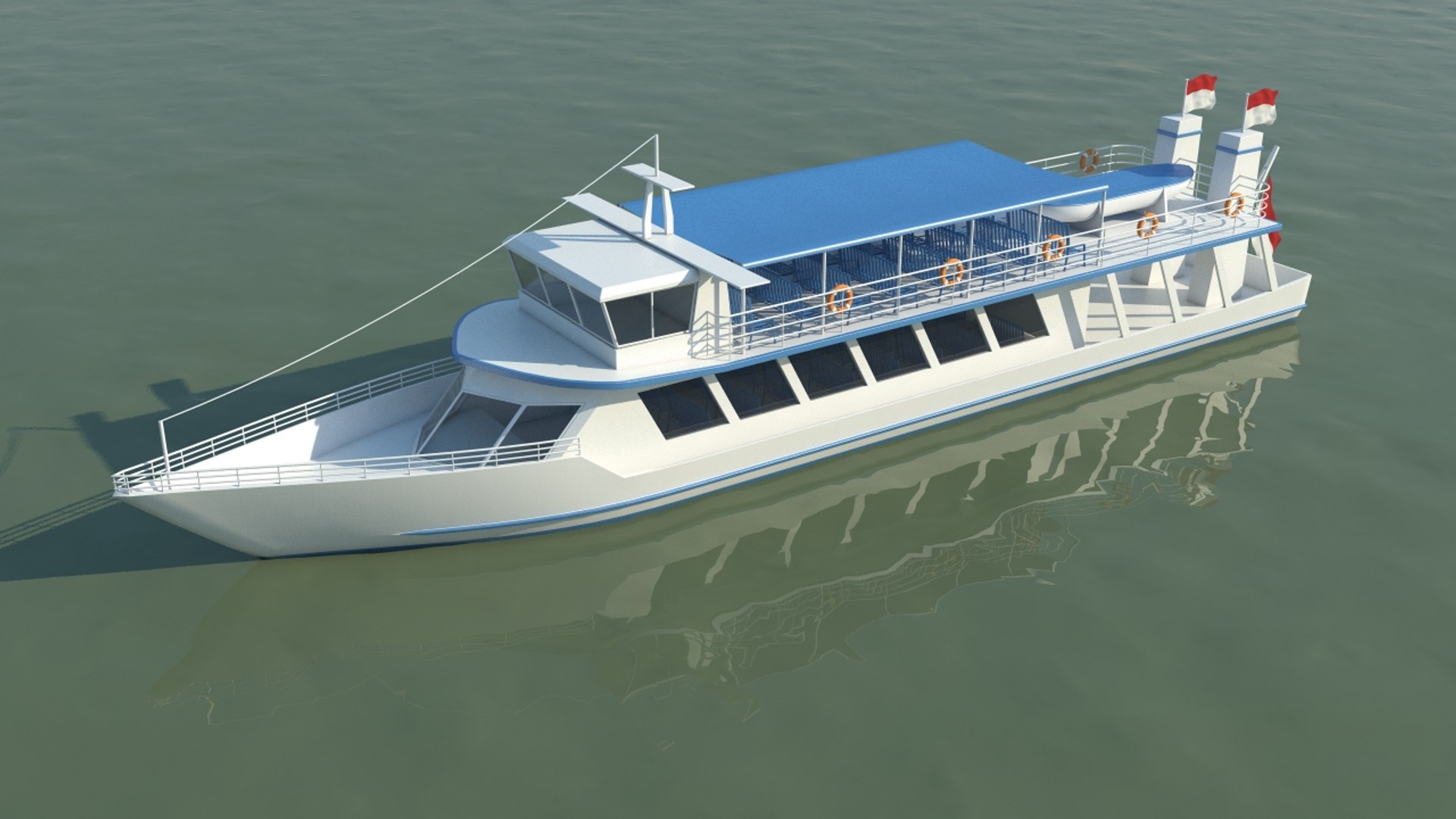 3d Model River Ferry