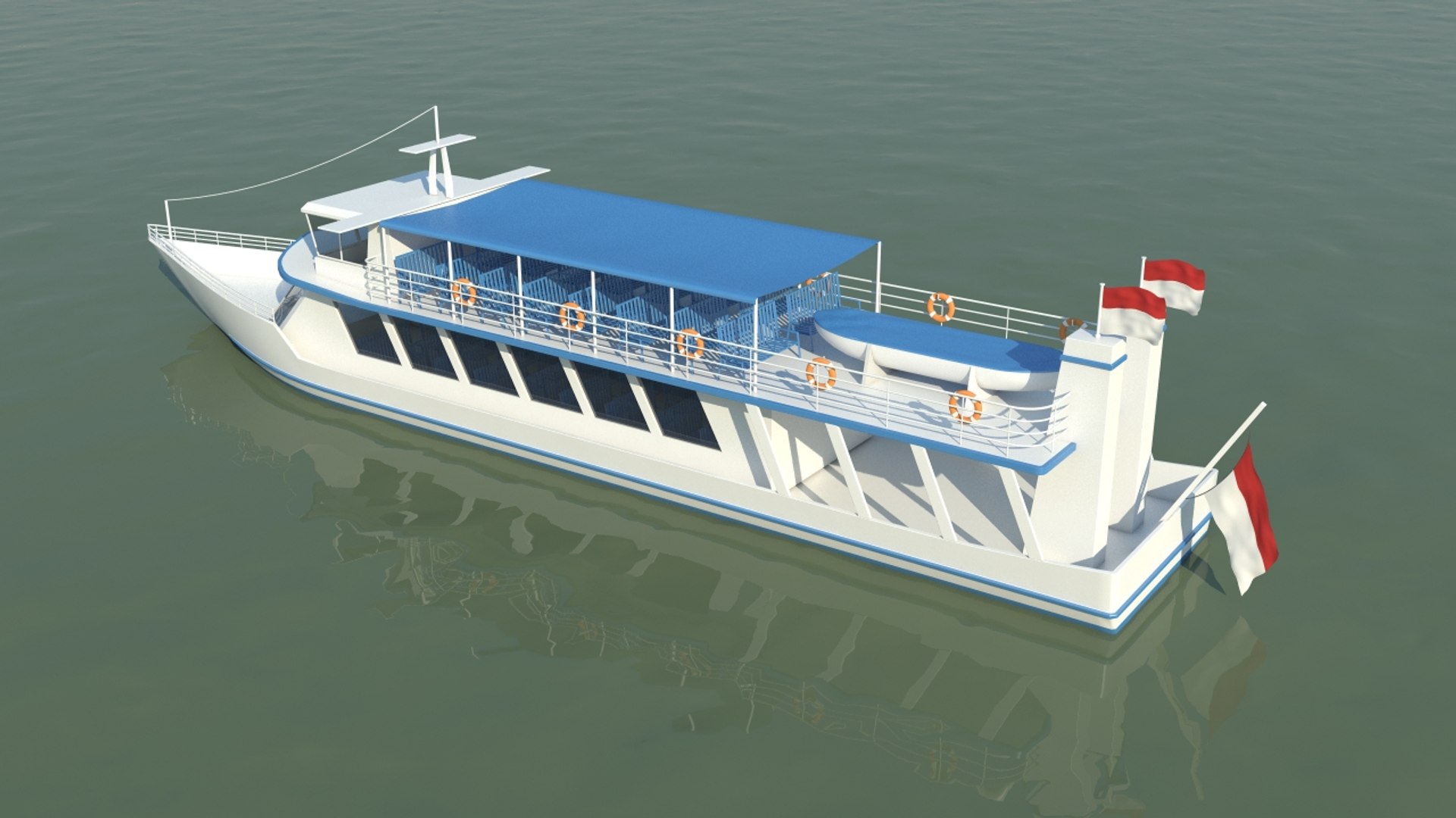 3d Model River Ferry