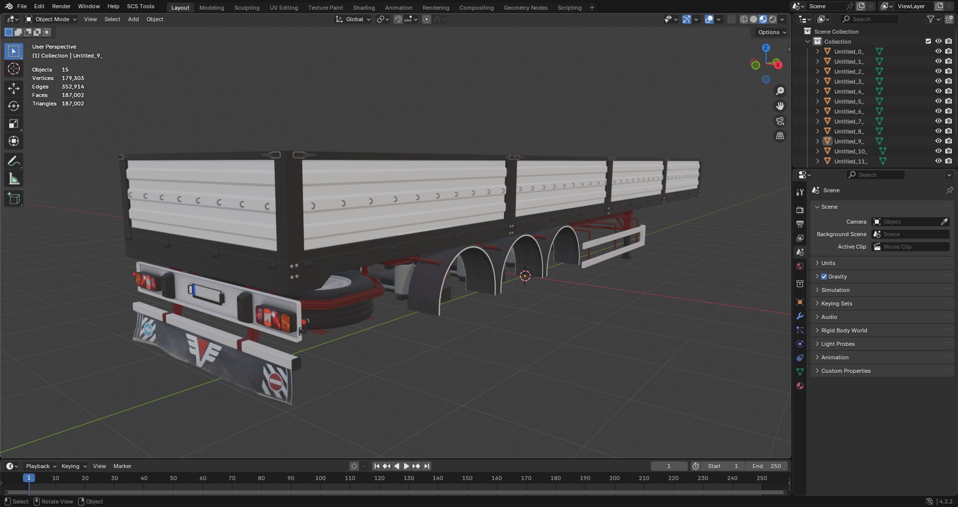 3D Generic Opentop Trailer Model - TurboSquid 2386497